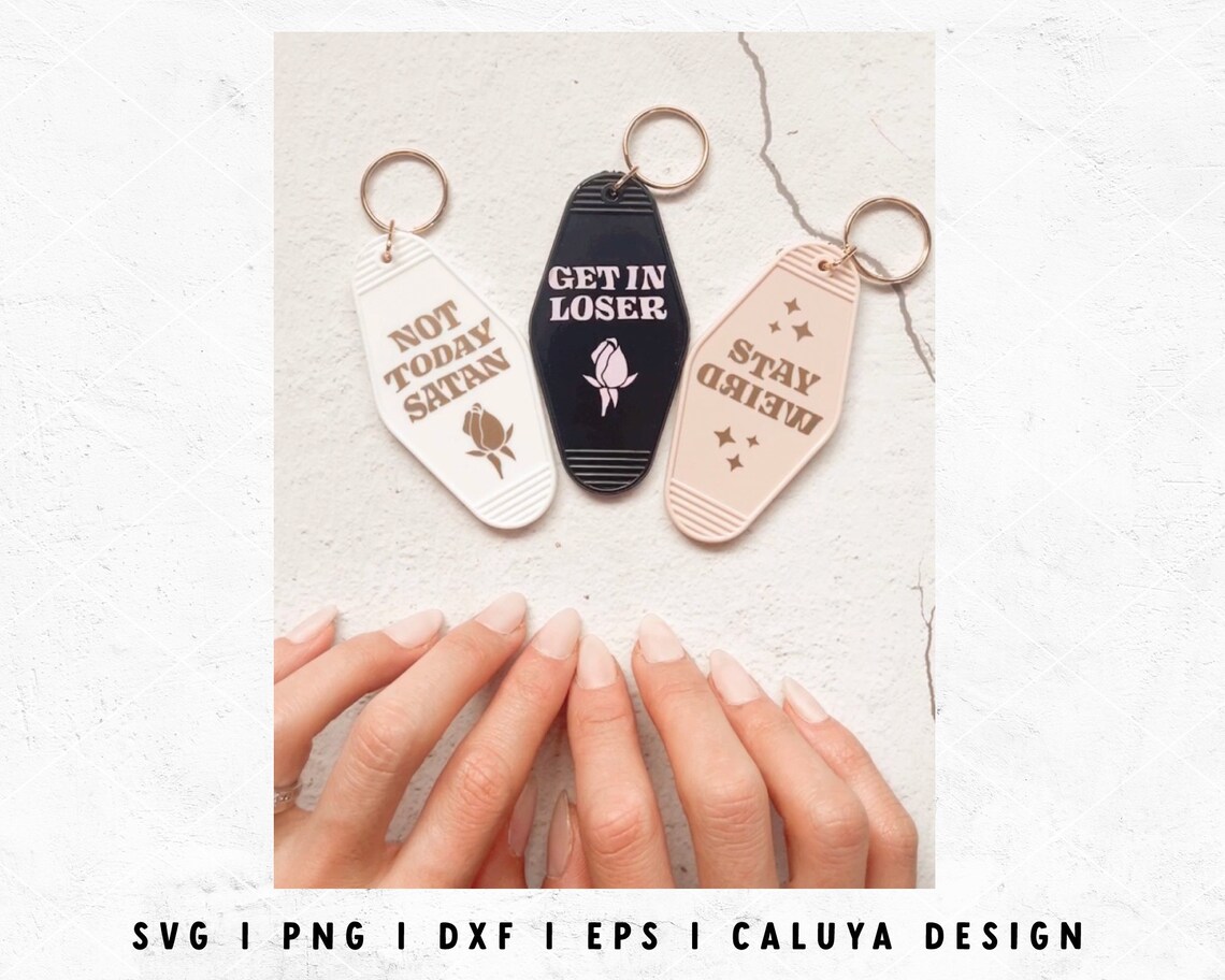 Motel Keychain SVG | Keychain Template SVG | SVG for Keychain Making ...