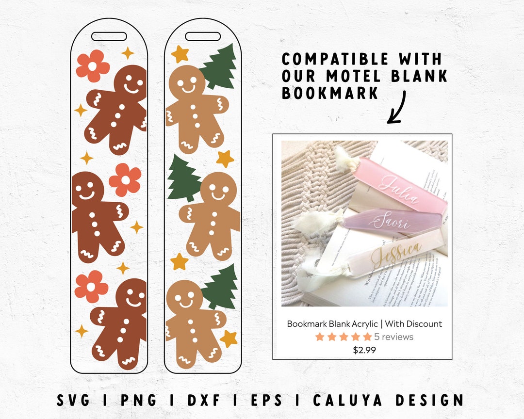 Christmas Bookmark SVG | Christmas Gift Svg | Bookmark Template SVG ...