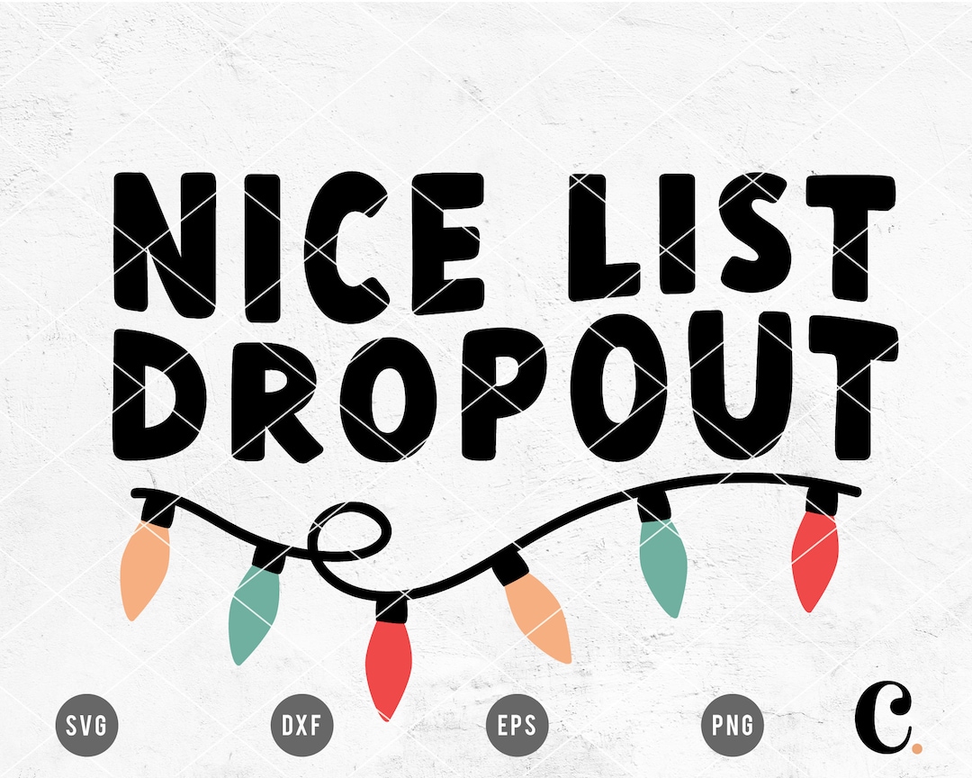 Santa List SVG Nice List SVG Kids Christmas SVG Boy Christmas Svg Funny ...