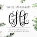 Swirl Monogram SVG Cut File | Swirl Monogram Font | Wedding Monogram ...