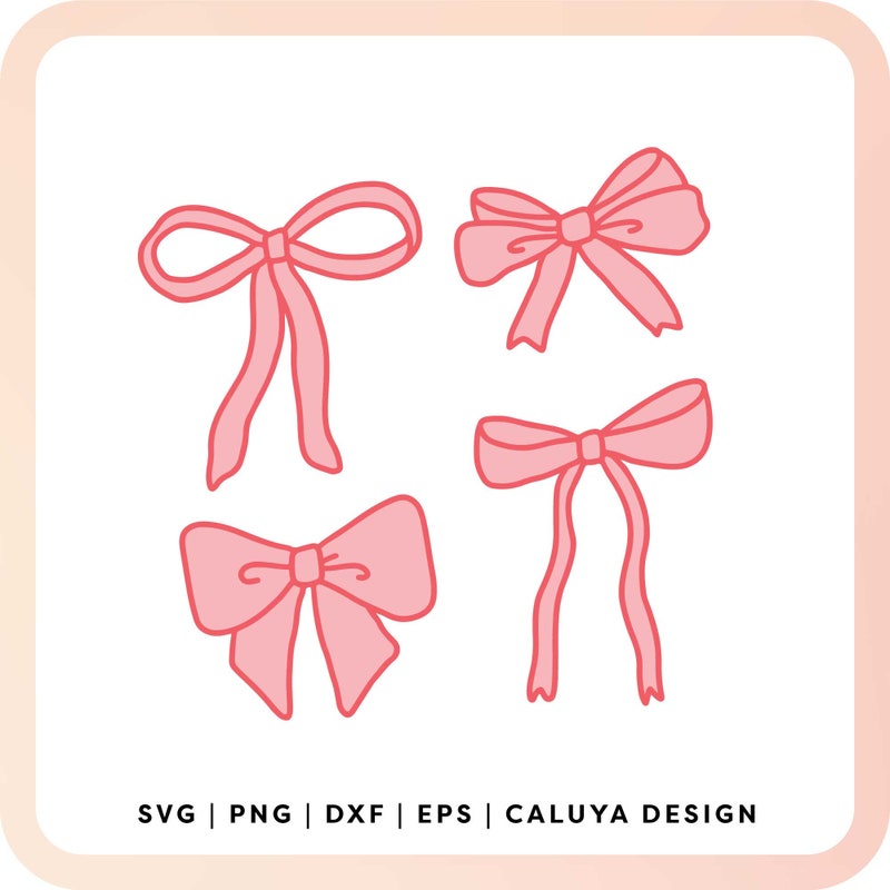 Coquette Bow Svg - Etsy