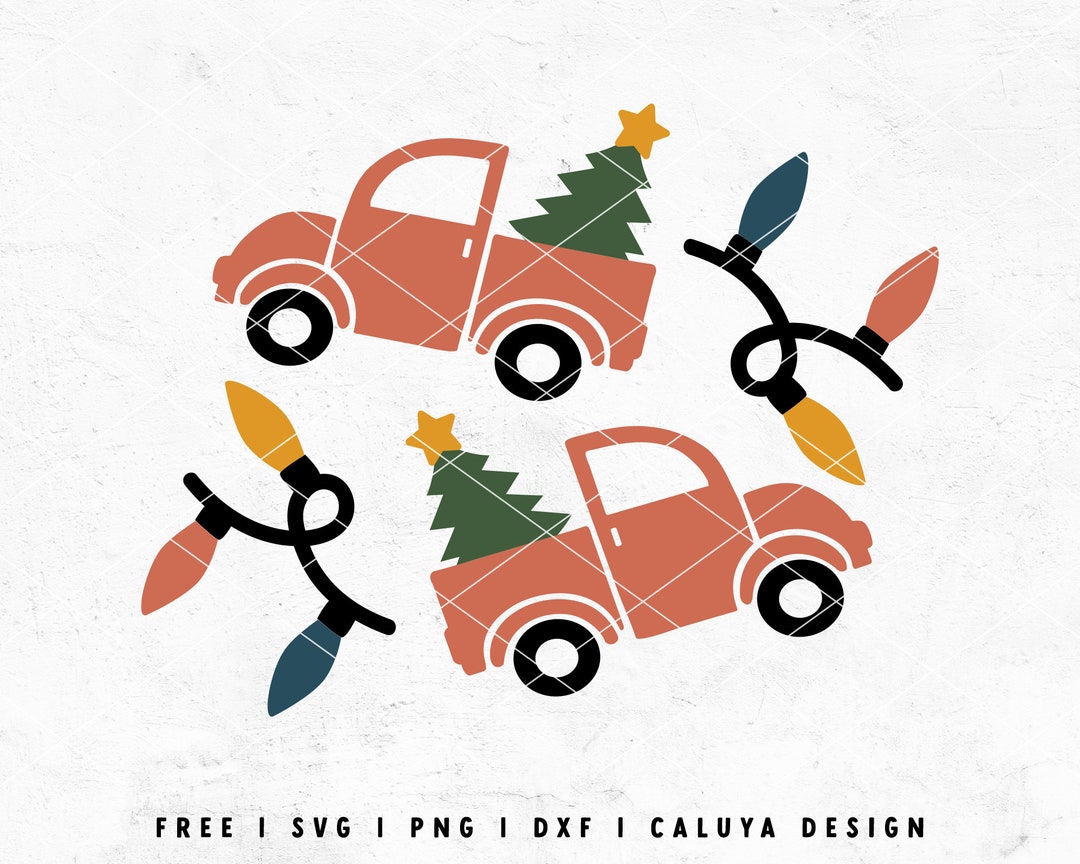 Christmas Truck SVG | Vintage Truck SVG | Christmas Tree SVG ...