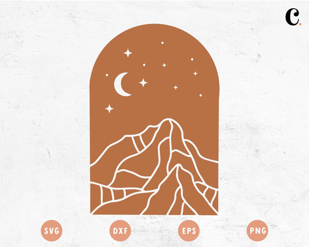 Boho Mountain SVG | Boho Camping SVG | Adventure SVG | Hiking Svg ...