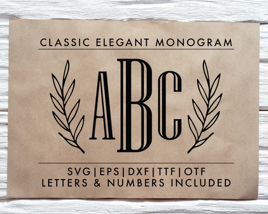 Personalized Monogram SVG | Wedding Monogram SVG | Invitation Monogram ...