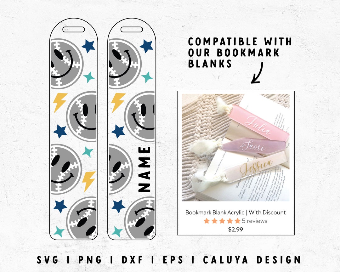 Bookmark SVG, Bookmark Template SVG, Bookmark Kids SVG, Baseball Svg ...