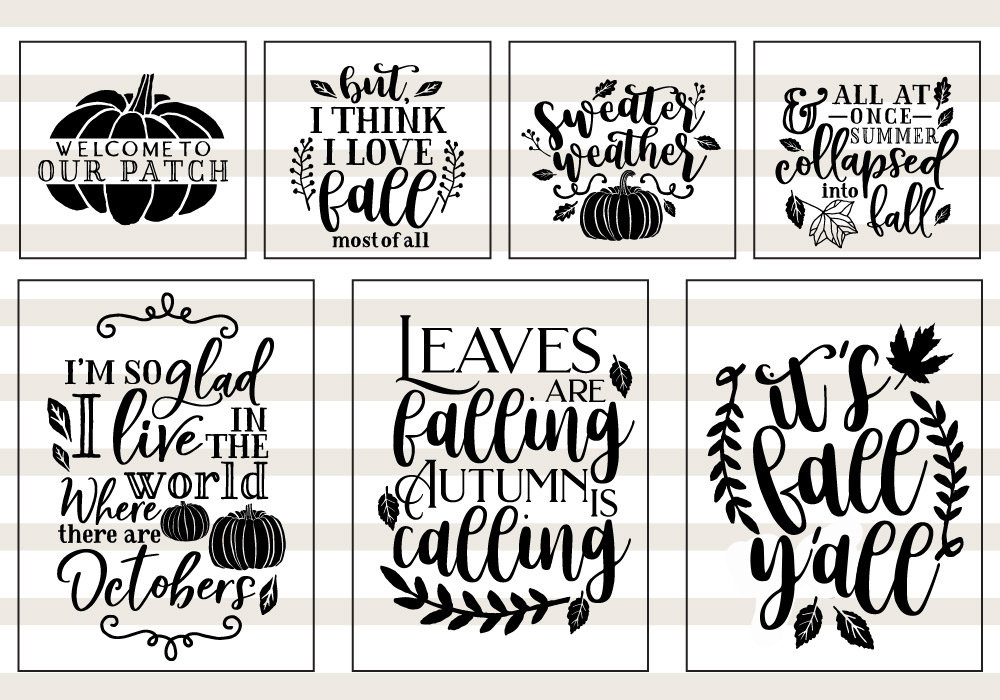 Fall Pumpkin SVG Cut File Bundle Deal | Cut File for Cricut & Cameo ...