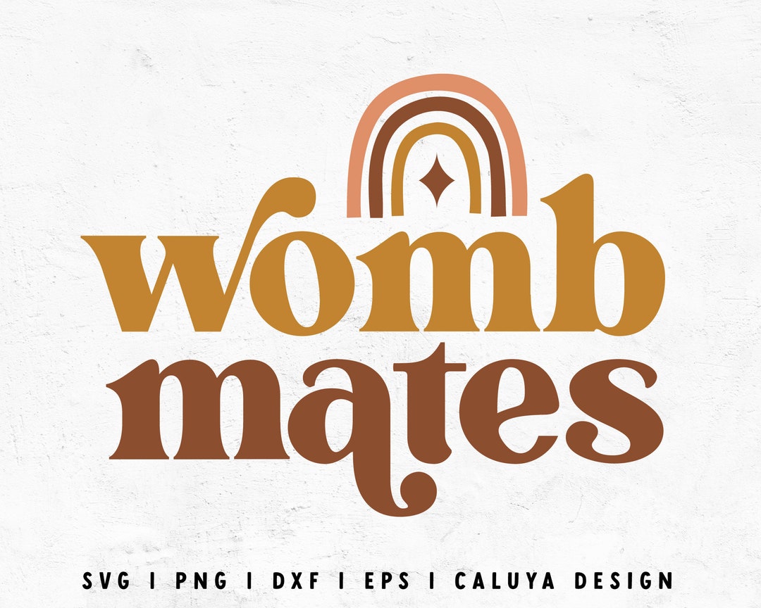 Womb Mates SVG | Twin Baby SVG | SVG for Baby Onesie | Baby Shower Svg ...