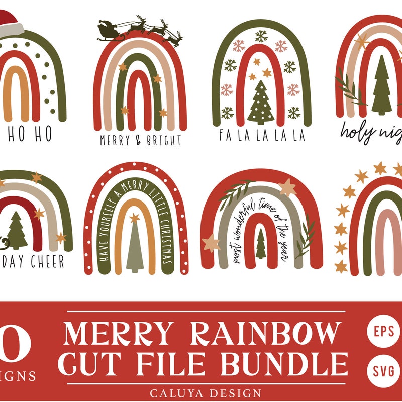 Rainbow Christmas - Etsy