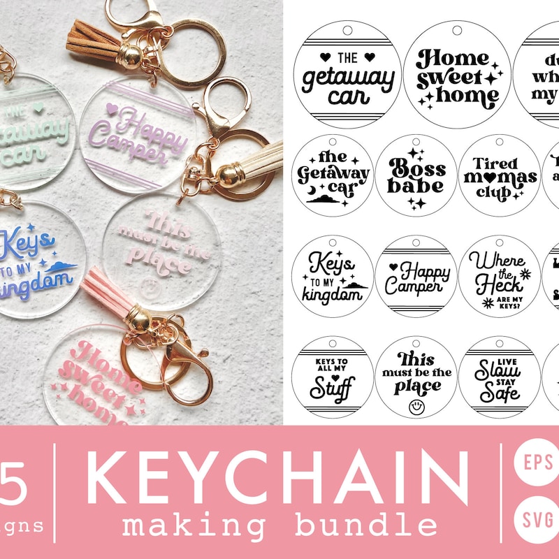 Key Ring Svg - Etsy
