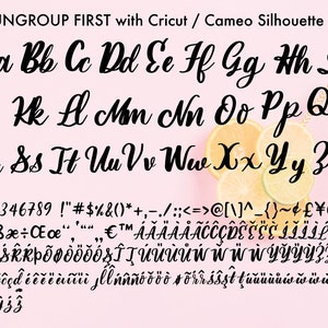 Hand Written Script Alphabet | Cricut Font, Svg, Dxf, Eps Font, OTF ...