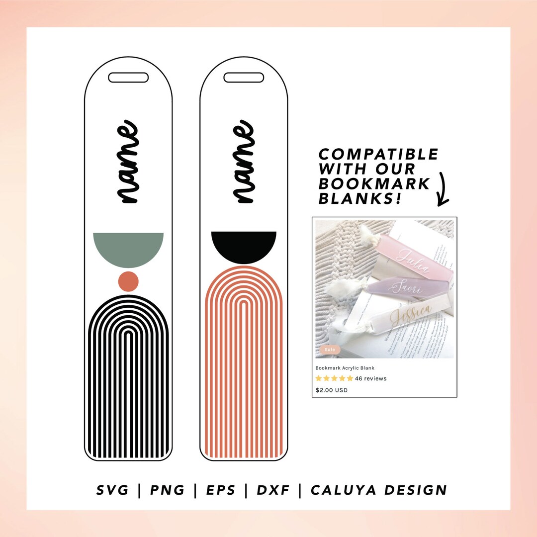 Bookmark SVG, Bookmark Template SVG, Teacher Appreciation Svg, Boho ...