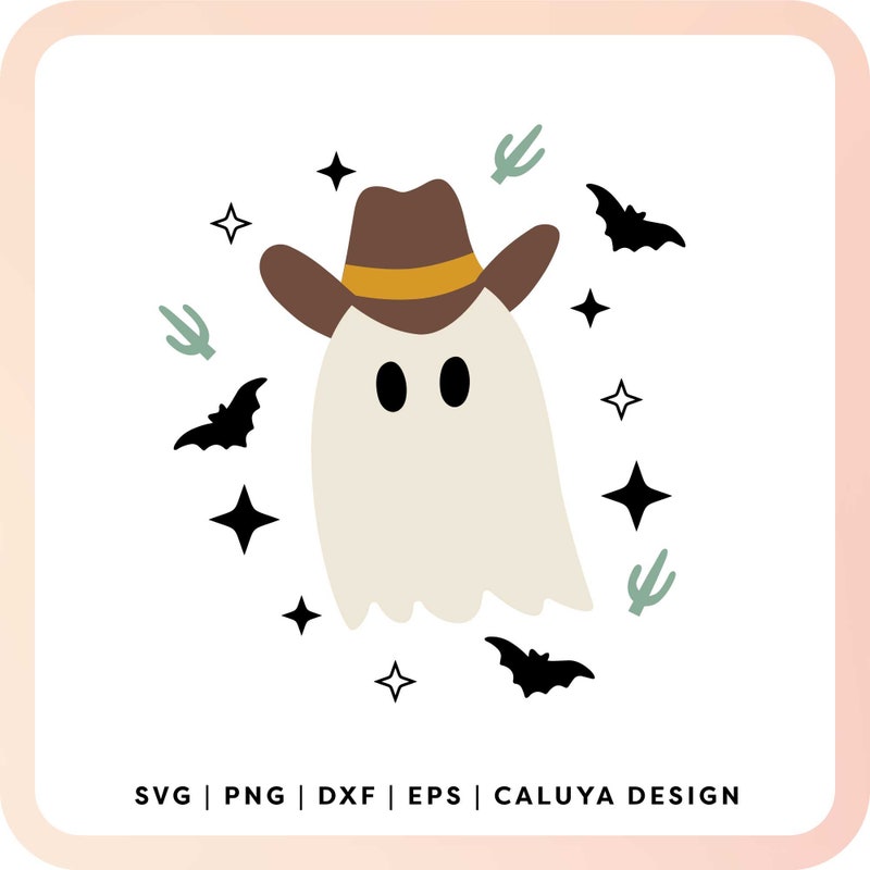 Ghost With Cowboy Hat - Etsy
