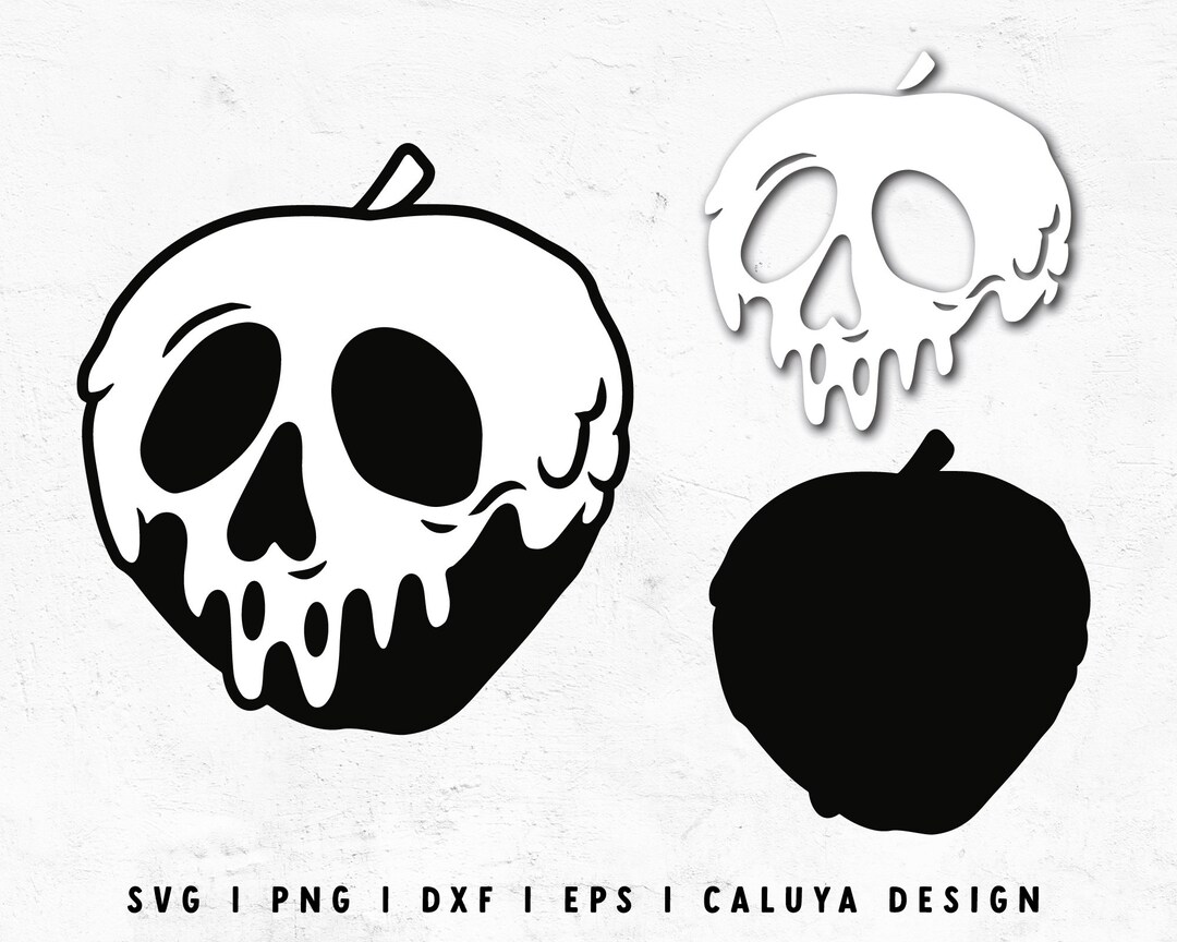 Poisoned Apple SVG Cute Halloween SVG Spooky Season SVG - Etsy
