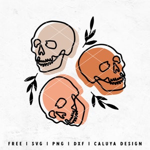 Boho Halloween SVG Skull SVG Skull Line Art SVG Libbey - Etsy