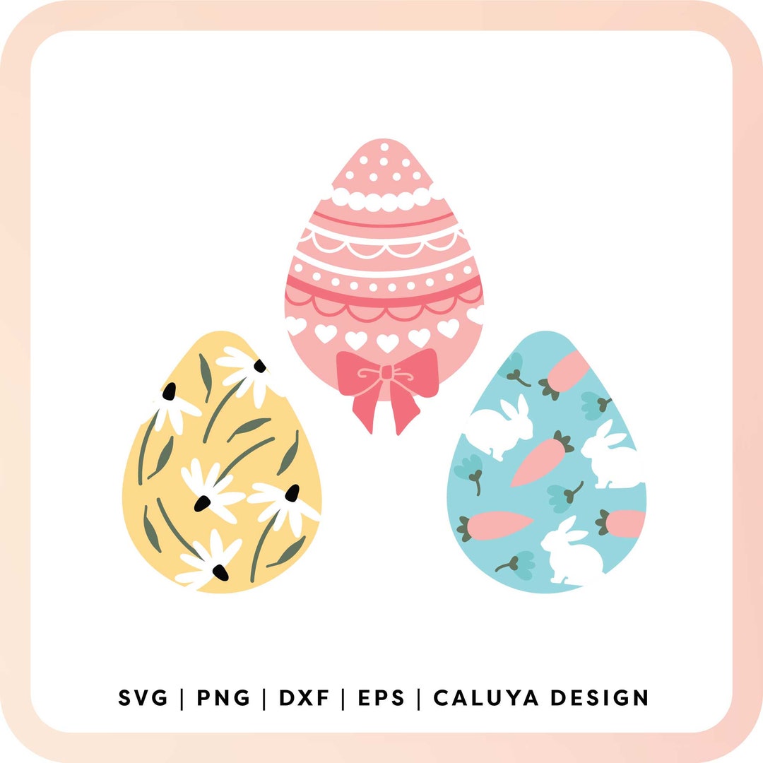 Coquette Easter Egg SVG | Easter Bunny SVG | Trendy Easter SVG | Easter ...