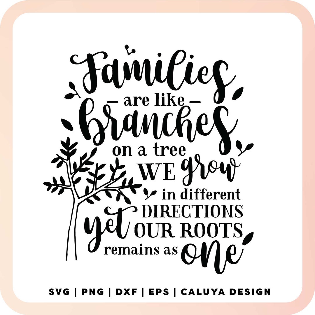 Family Tree SVG | Inspirational Family Quote SVG | Family Reunion SVG ...