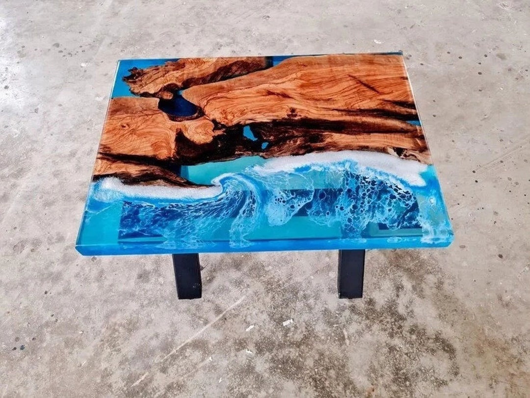 Ocean Epoxy Resin Table Epoxy Countertop Desk Table Wooden - Etsy