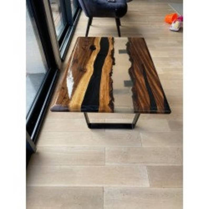 Epoxy Table With Legs Resin River Center Table Dining - Etsy