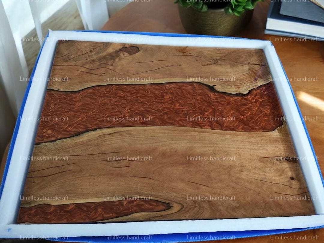 Epoxy Resin Table Live Edge Slab Walnut Dining Table Resin Coffee Table ...