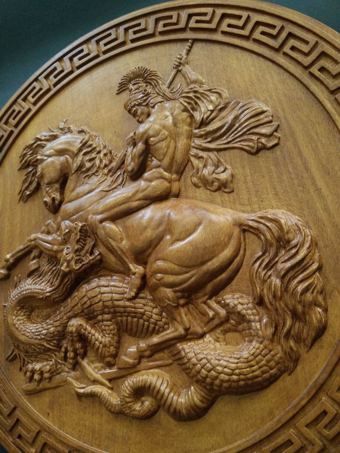 Saint George and the Dragon Wall Art Wall Hanging Orthodox | Etsy