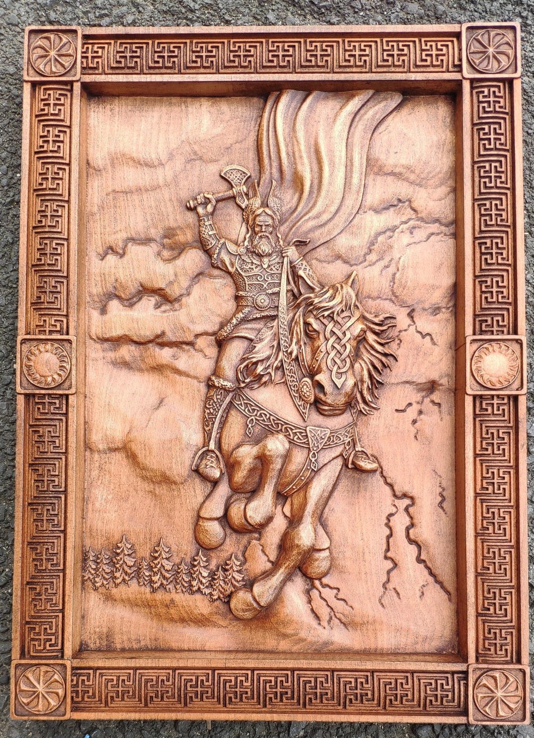 Perun the God of Thunder and Lighting Slavic Mythology Wall - Etsy