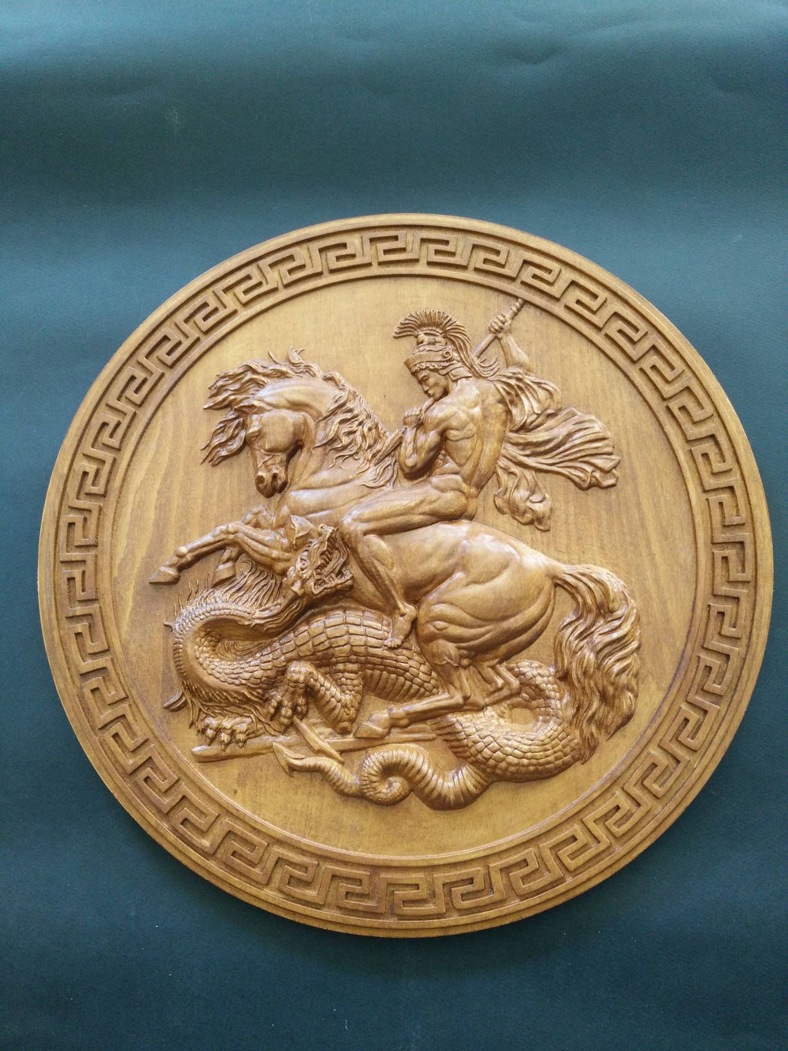 Saint George and the Dragon Wall Art Wall Hanging Orthodox | Etsy