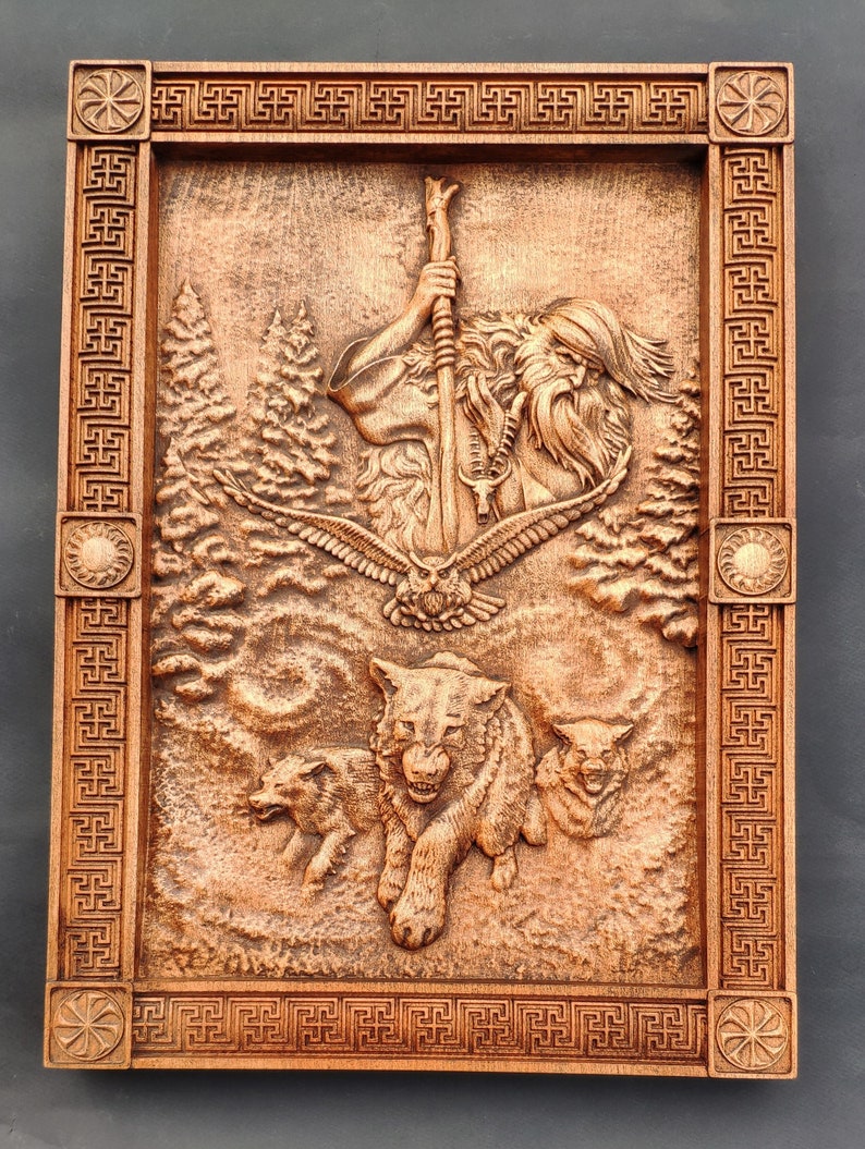Chernobog - the God of Evil and Darkness Slavic Mythology Pagan Wood ...