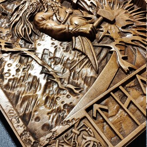 Thor-the God of Thunders Norse Mythology Woodcarving Pagan Woodworking ...