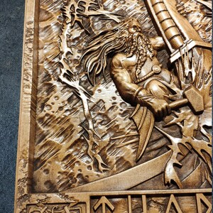 Thor-the God of Thunders Norse Mythology Woodcarving Pagan Woodworking ...