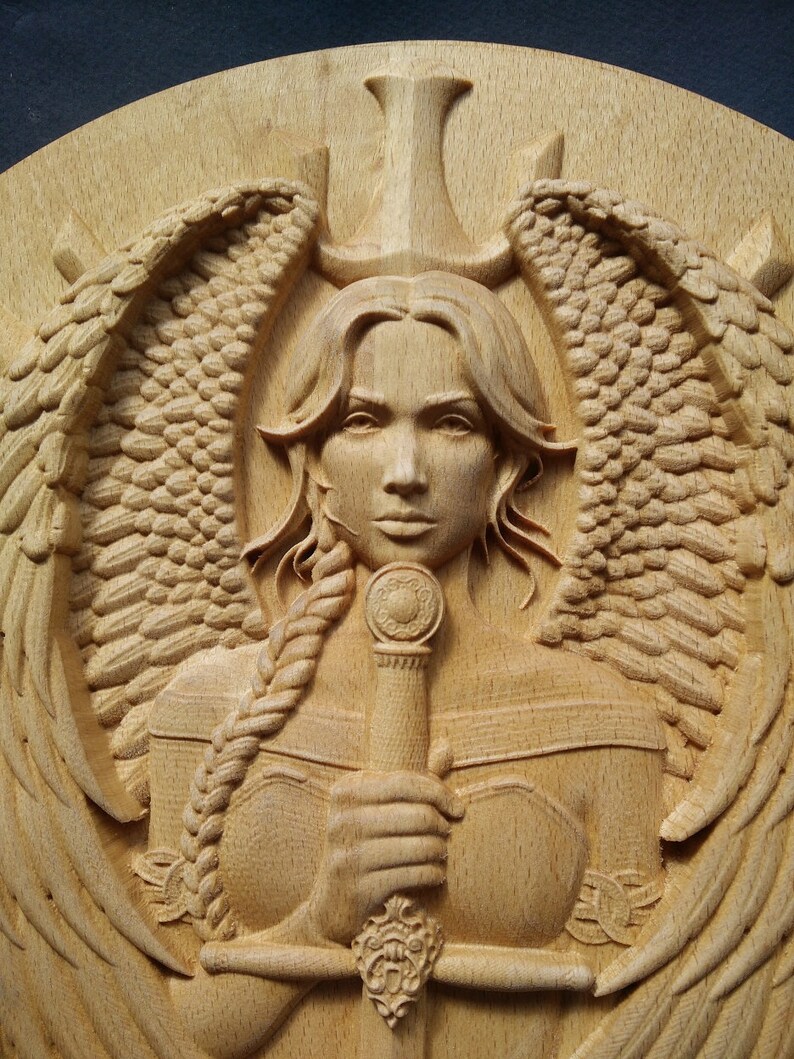 Valkyrie Valhalla Odin Vikings Home Decor Norse Mythology Helm of Awe ...