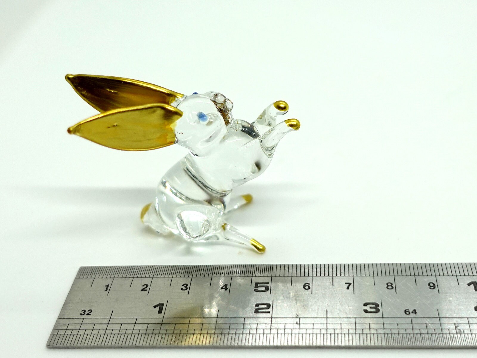 Rabbit Miniature Figurines Animals Hand Blown Glass Art - Etsy