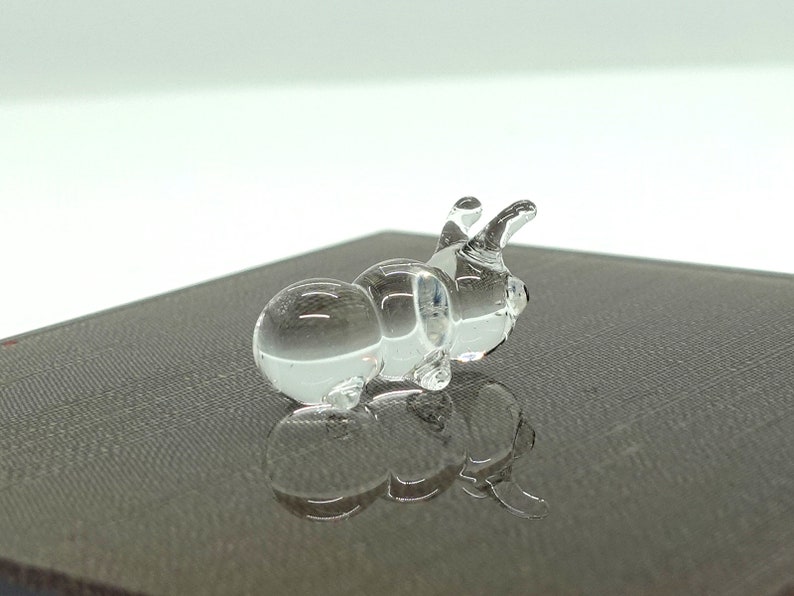Tiny Micro Crystal Worm Figurines Hand Blown Clear Glass Art - Etsy