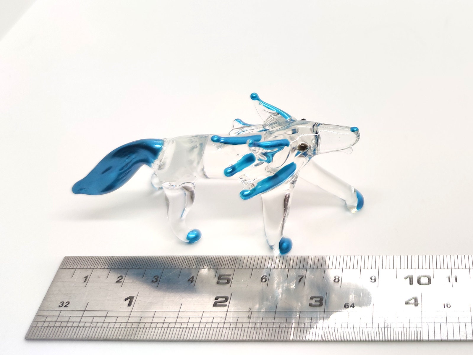 Fox Miniature Figurines Animals Hand Blown Glass Art - Etsy