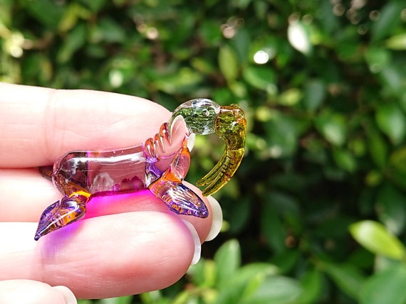 Very Tiny Micro Lion Sea Seal Figurines Hand Painted Blown | Etsy