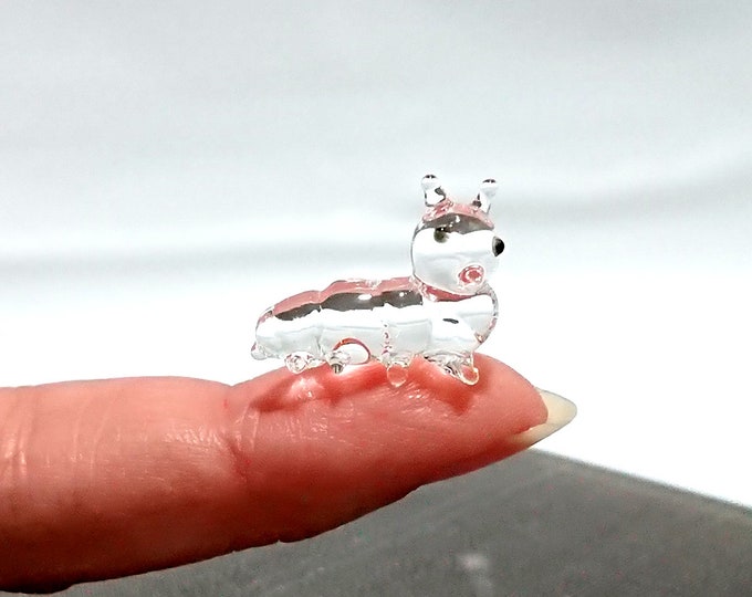 Tiny Micro Crystal Worm Figurines Hand Blown Clear Glass Art | Etsy