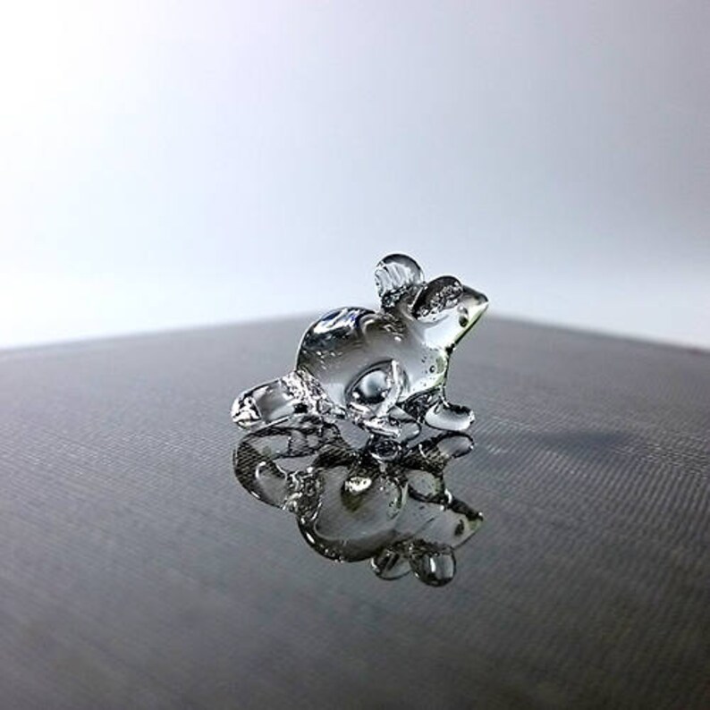 Tiny Micro Crystal Rat Morse Figurines Hand Blown Clear Glass | Etsy