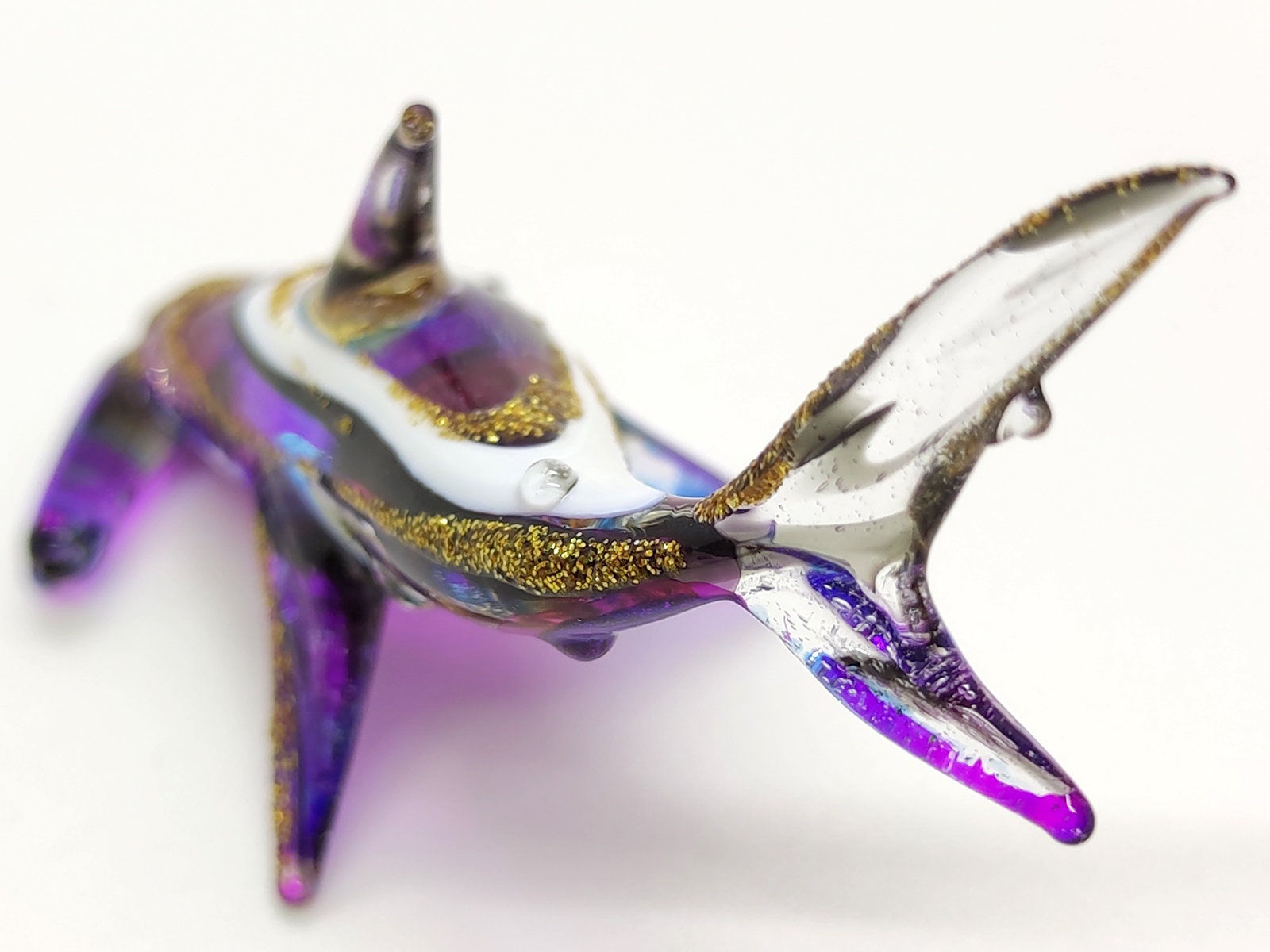 Hammer Shark Miniature Figurines Animals Hand Painted Blown - Etsy