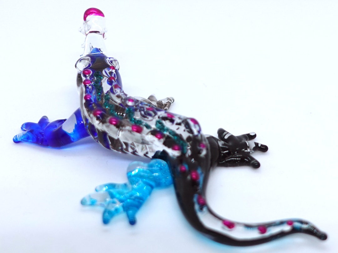 Crocodile Miniature Figurines Animals Hand Blown Color Glass Art ...