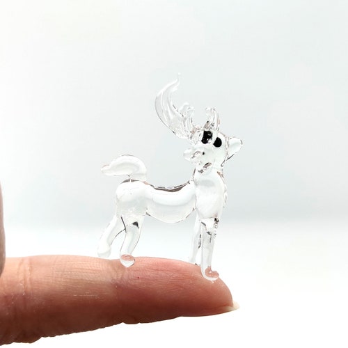 Tiny Micro Rabbit Bunny Figurines Hand Blown Glass Art Animals - Etsy