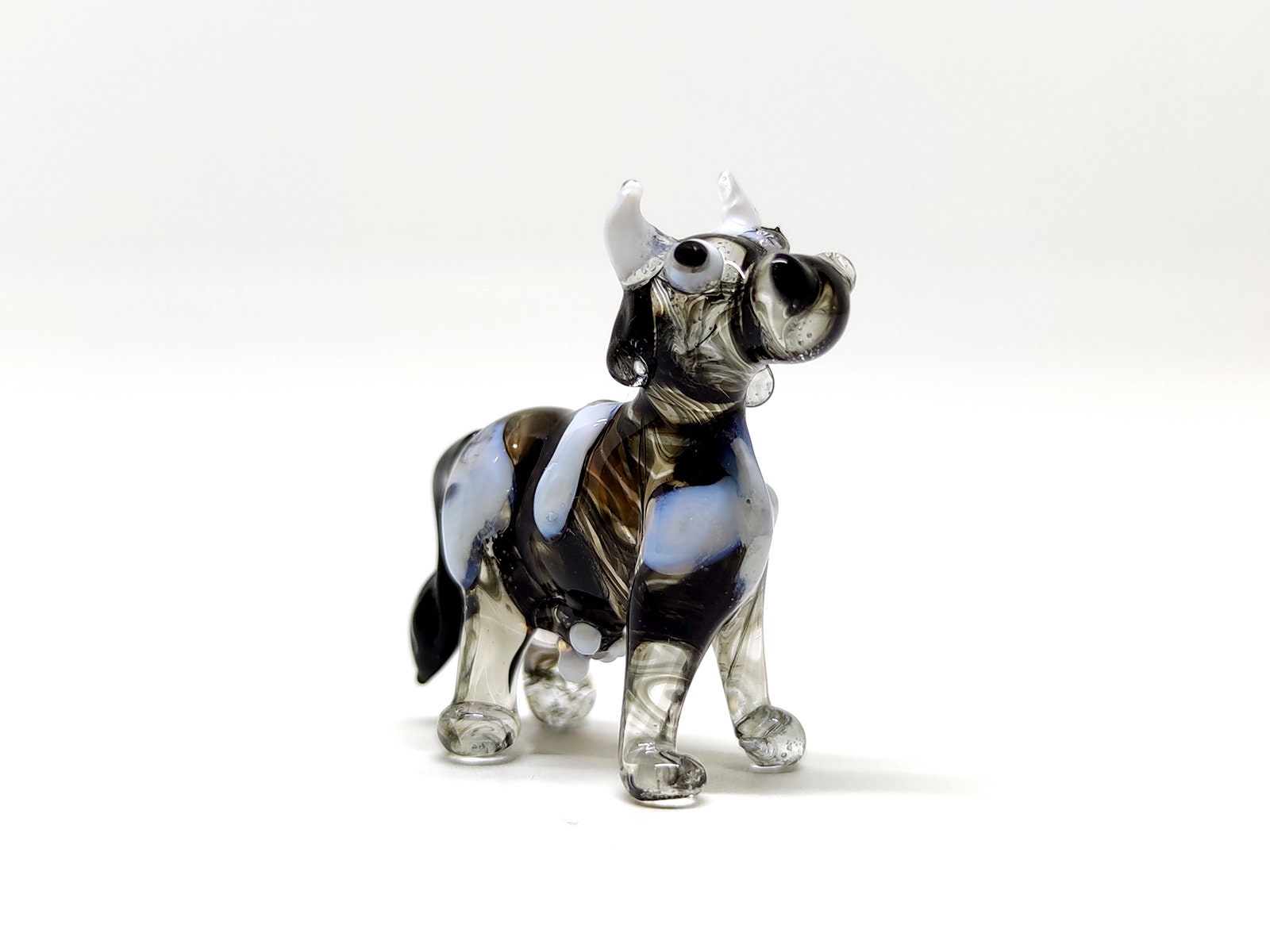 Tiny Cow Figurines Hand Blown Color Glass Art Animals - Etsy