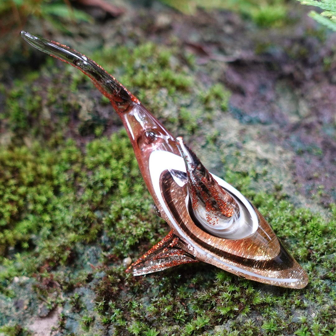 Shark Miniature Figurines Animals Hand Blown Glass Art Sea Collectible ...
