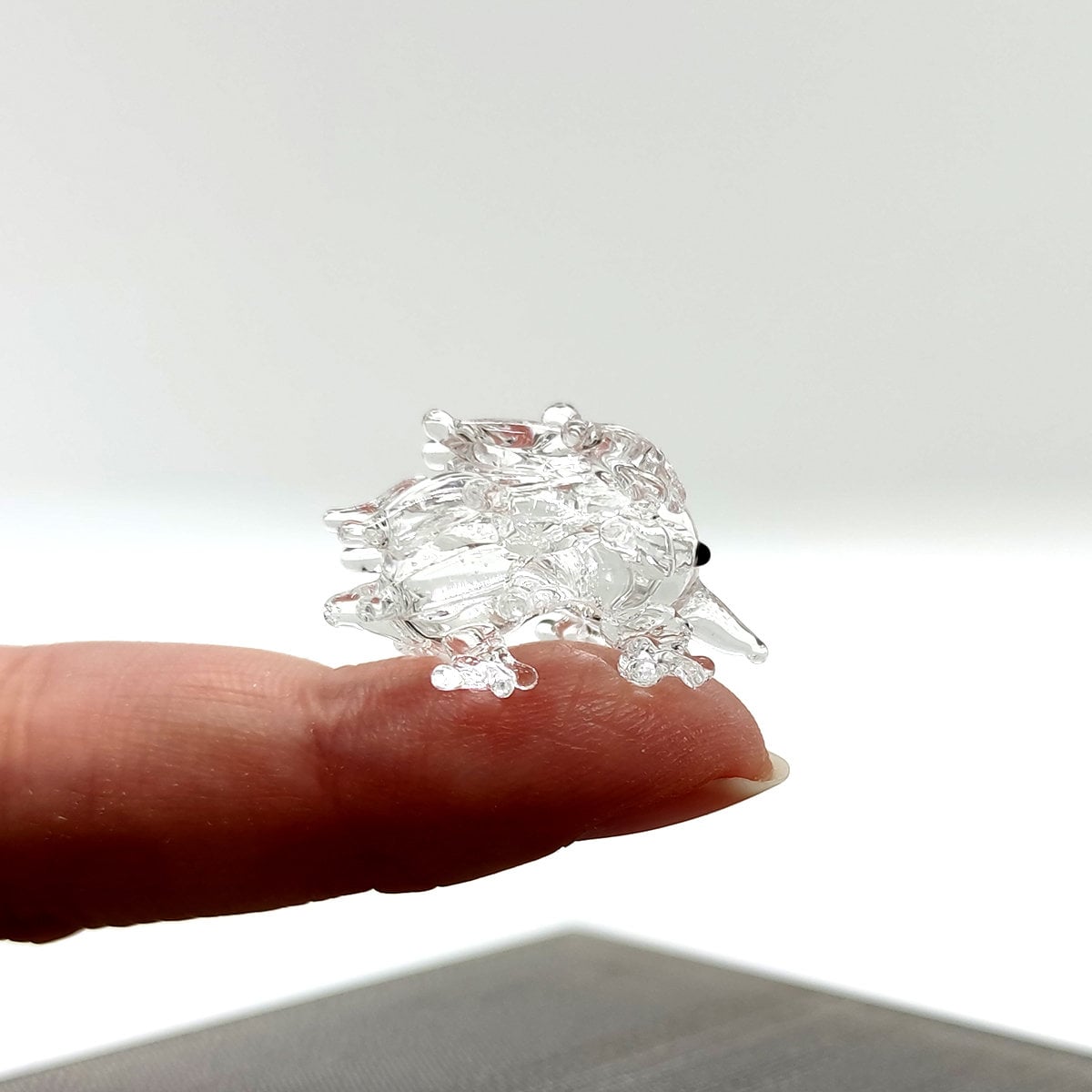 Tiny Micro Crystal Hedgehog/porcupine Figurines Hand Blown - Etsy