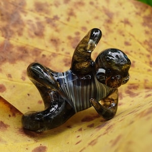 RARE Sloths Miniature Figurines Hand Blown Color Glass Art Animals ...