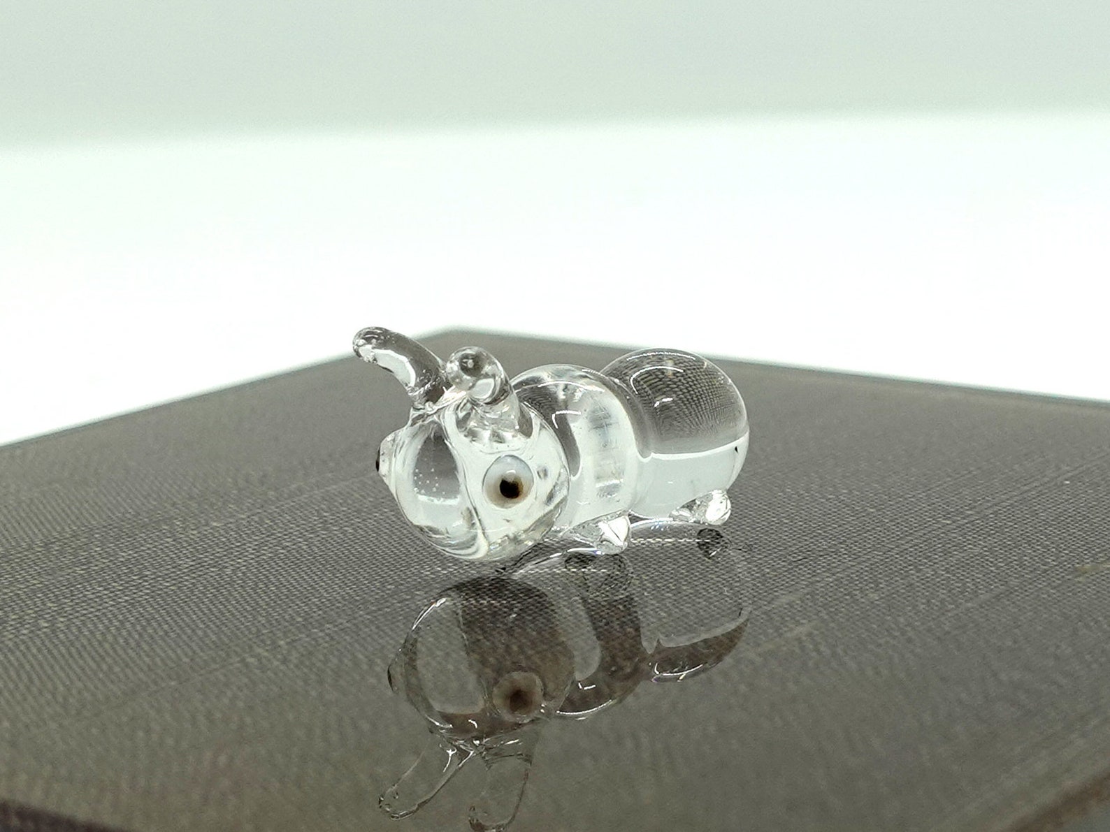 Tiny Micro Crystal Worm Figurines Hand Blown Clear Glass Art - Etsy