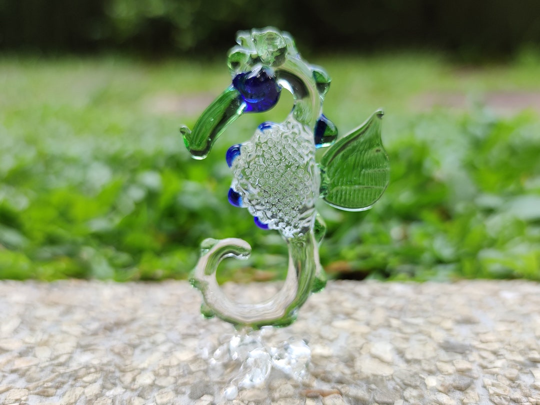 Seahorse Figurines Hand Blown Glass Art Sea Animals Ocean Collectible ...