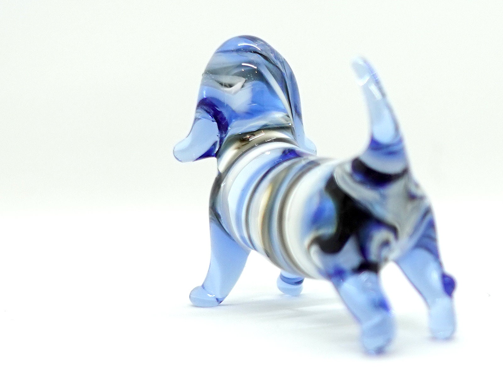 Dachshund Miniature Figurines Dog Animals Hand Blown Glass Art - Etsy