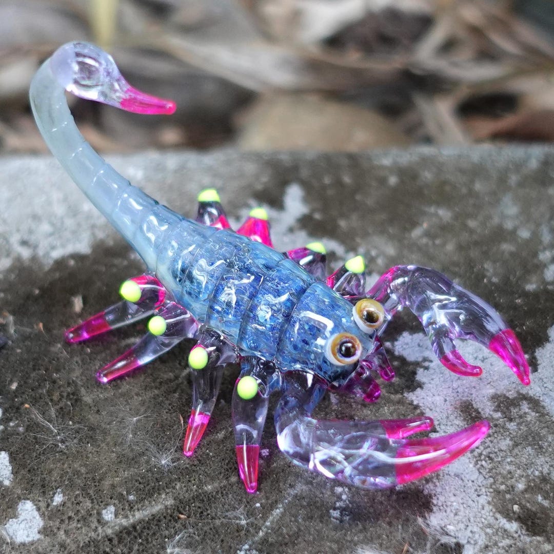 Scorpion Miniature Figurines Hand Blown Glass Art Animals Collectible ...