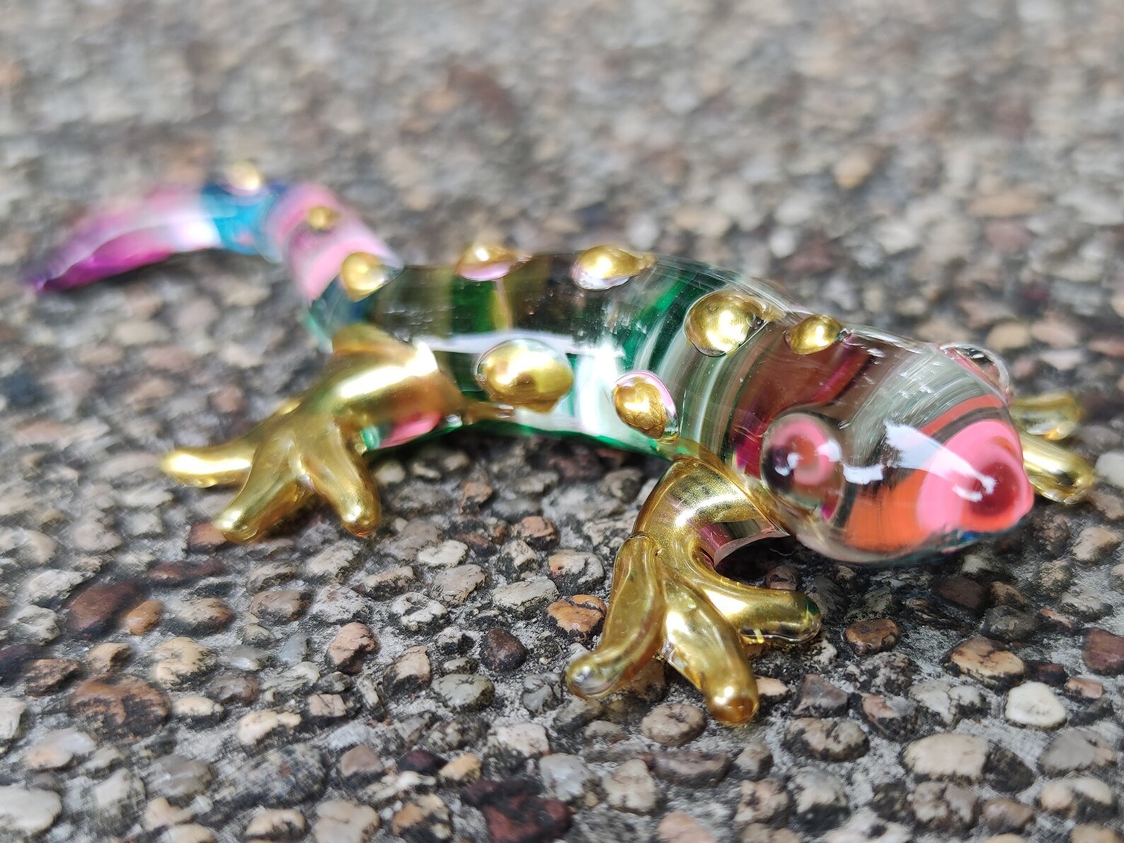 Lizard Miniature Figurines Animals Hand Painted Multi-color - Etsy