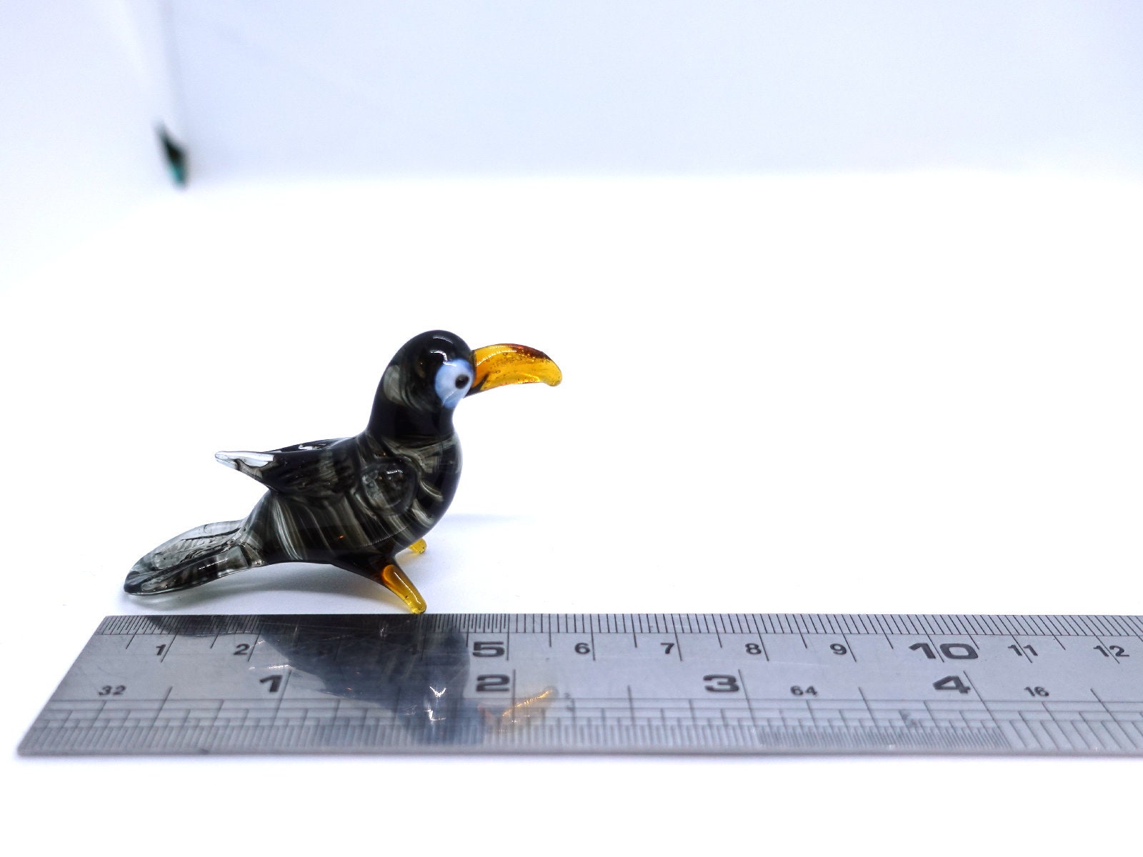 Toucan Miniature Hand Blown Glass Art Figurines Animals Collectible ...
