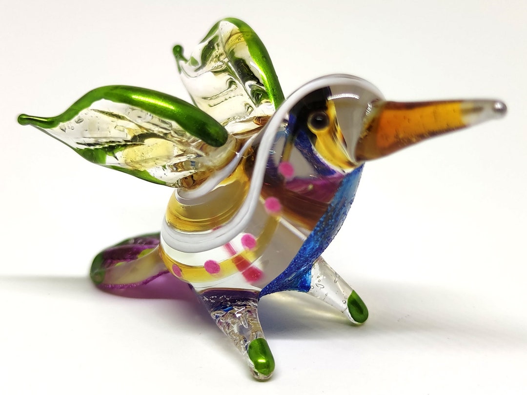 Toucan Bird Miniature Figurines Animals Hand Blown Glass Art ...